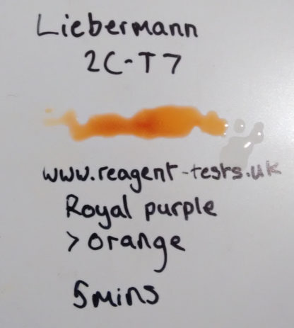 2C-T-7 Reaction colour with the liebermann reagent – Reagent Tests UK